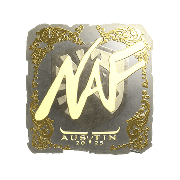 Steam Community Market :: Listings for Sticker | NAF (Gold) | Austin 2025