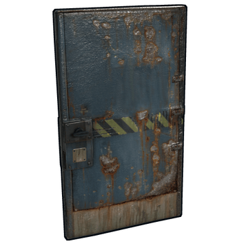 Hazard Metal Door - 2154008095 - Rust Skin Market